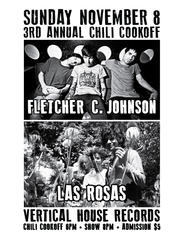 11/8: 3rd Annual Chili Cookoff, Fletcher C. Johnson, Las Rosas ...